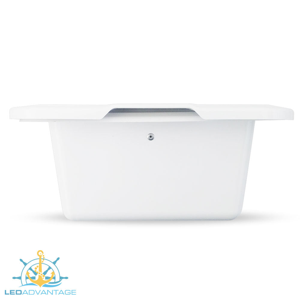 White Compact Recessed Storage Box & USB Charger Sale Australia ...