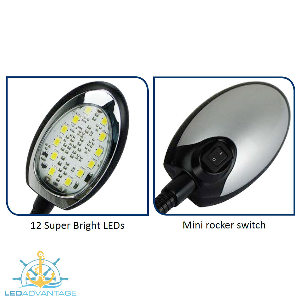 12v 18" (460mm) / 20" (500mm) 2w 12-LED Surface Mount Flexible ...